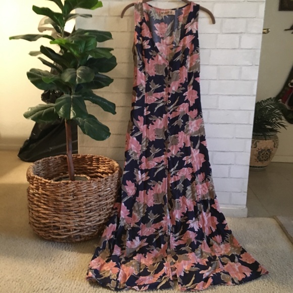 Reverse | Dresses | Reverse Floral Maxi Dress | Poshmark